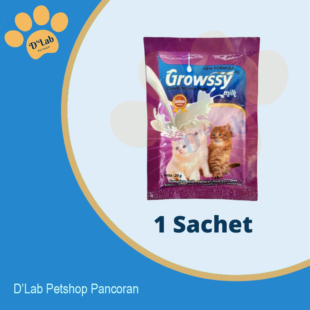 Jual Susu kucing GROWSSY untuk kitten dan adult per sachet | Shopee ...