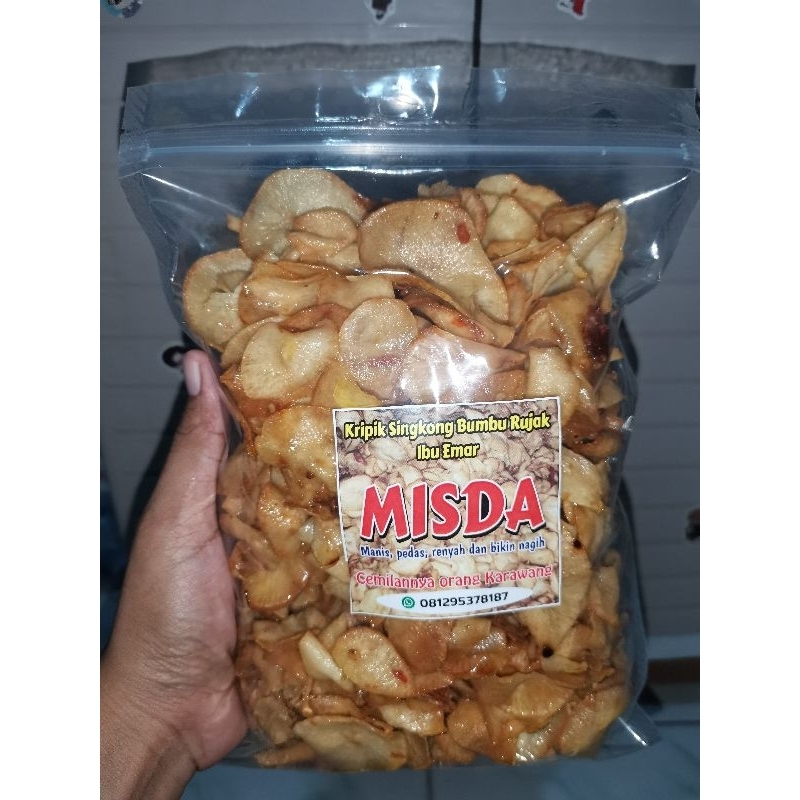 Jual MISDA Kripik Singkong Bumbu Rujak 250 gram | Shopee Indonesia