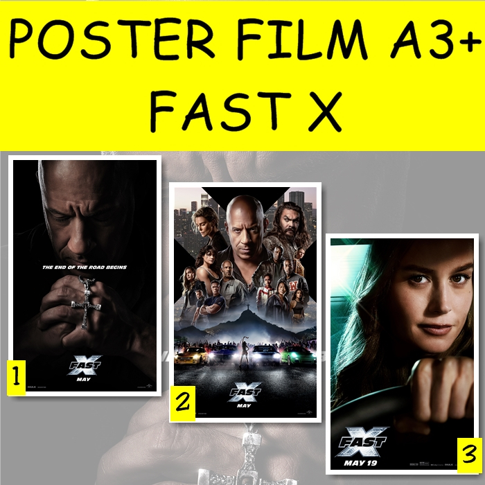Jual Poster FAST X - Fast & Furious 10 - hiasan dinding film A3 ...