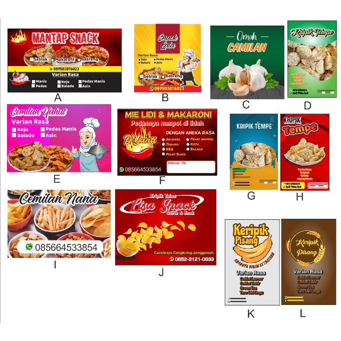 Jual Sticker seblak. sticker label kemasan. sticker jajan snack ...