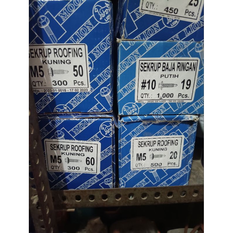 Jual Baut Seng Baut Spandek Baut Roofing Moon Lion | Shopee Indonesia