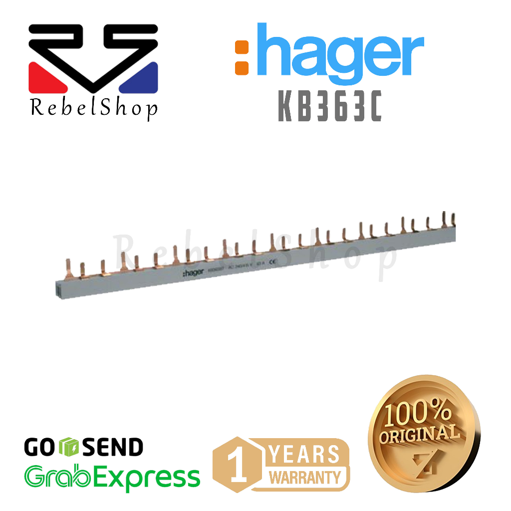 Jual Hager KB363C Busbar Rel Sisir MCB 3 Phase 24 Mata Insulated ...