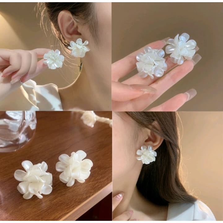 Jual ALICE - Anting Tusuk Motif Bunga Simple Ala Korea Bahan Sterling ...