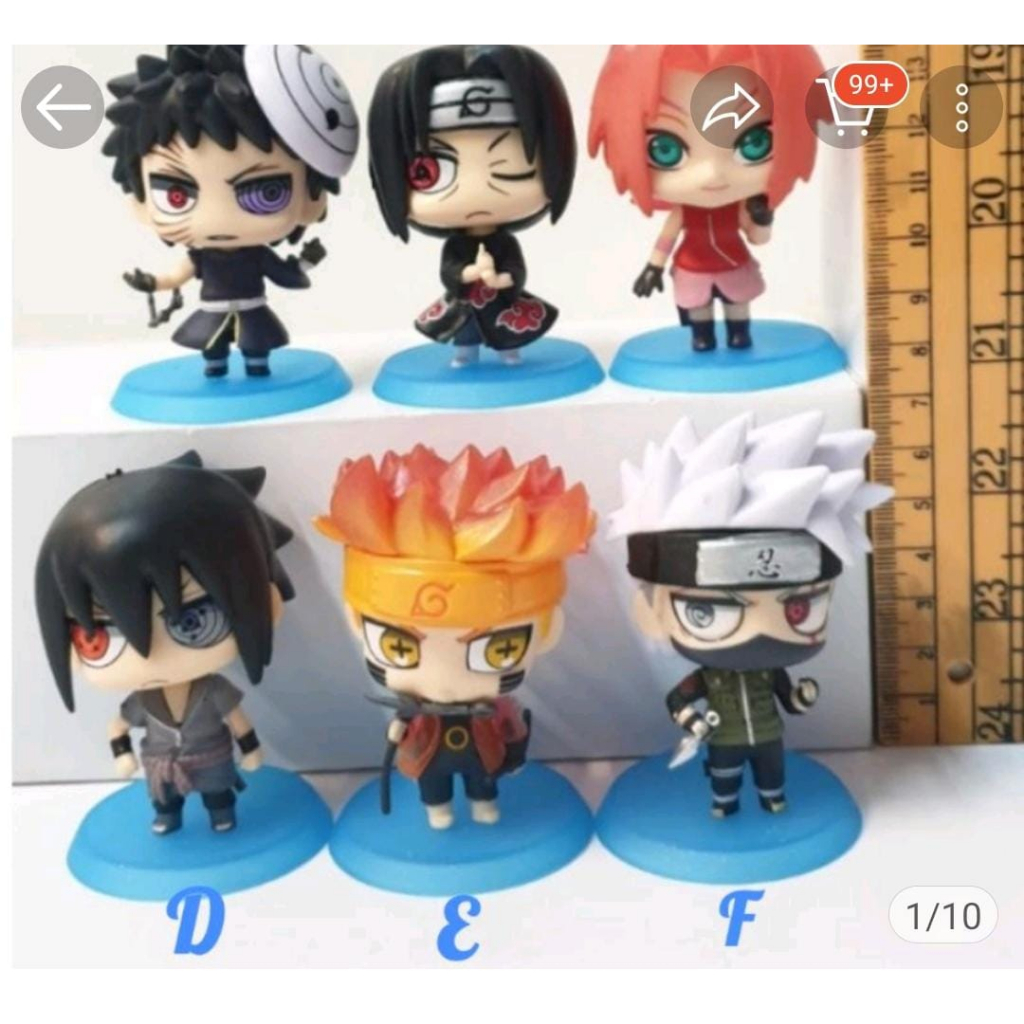 Jual Action Figure NARUTO PETIT CHIBI Miniatur Topper Pajangan Mainan ...