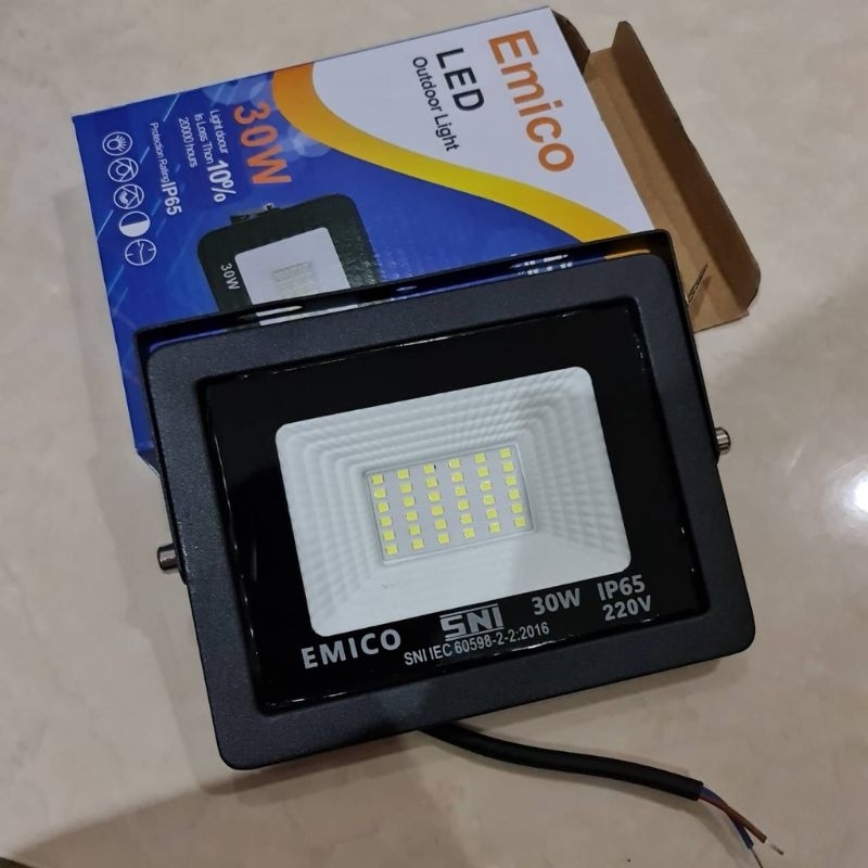 Jual Lampu Sorot 30W PUTIH Emico/Lampu Tembak LED 30 Watt IP65 EMICO | Shopee Indonesia