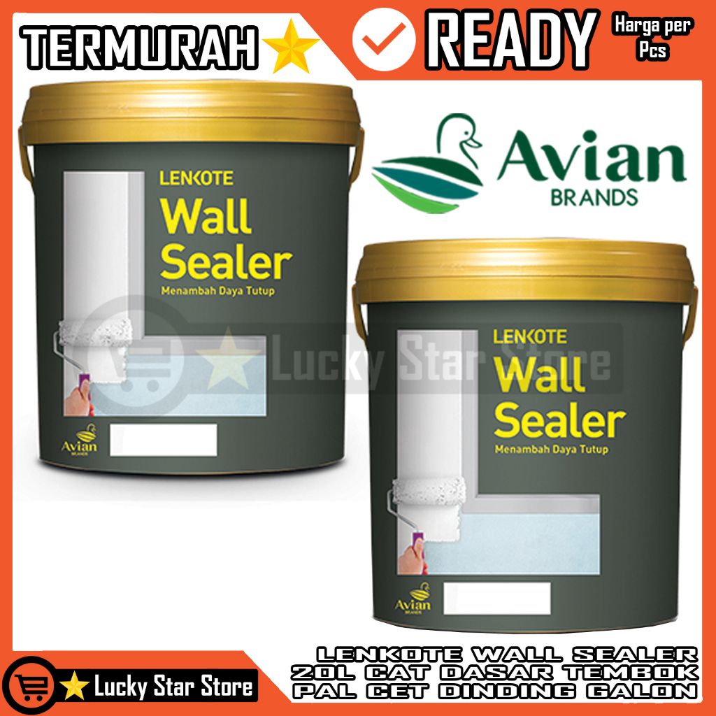 Jual CAT DASAR TEMBOK INTERIOR EXTERIOR LENKOTE WALL SEALER 20 LITER ...