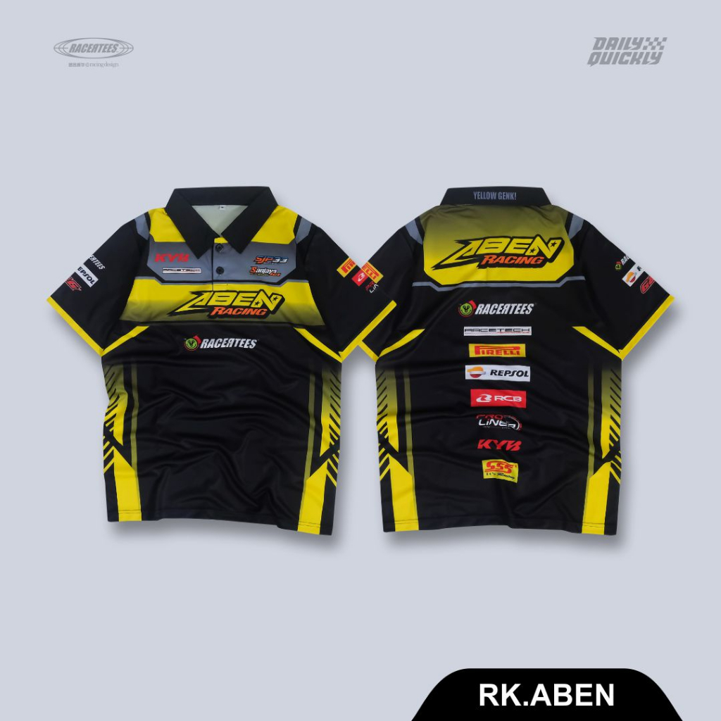 Jual Kemeja Jersey Polo RACERTEES X ABEN Racing 2023 | Shopee Indonesia