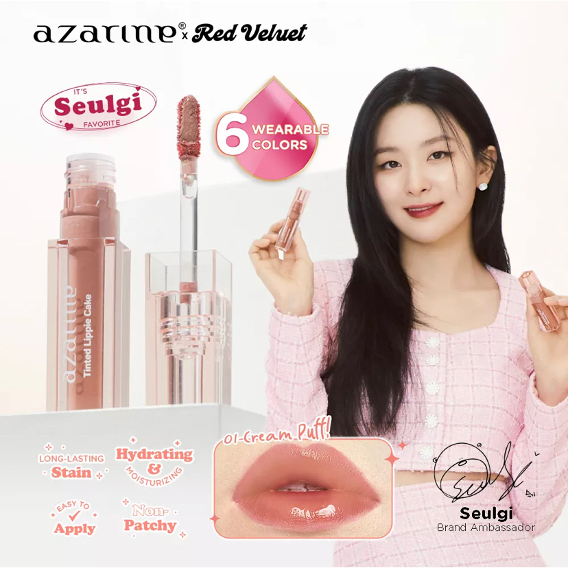 Jual Azarine x Red Velvet Tinted Lippie Cake Lip Tint 2.9ml - Liptint ...