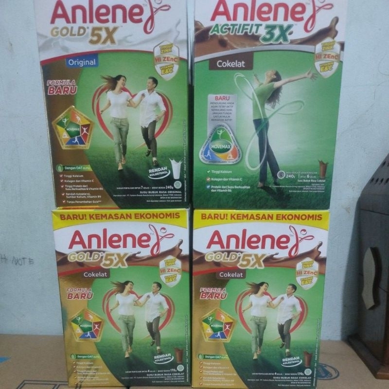 Jual Anlene aktif & gold 5X coklat original & vanila 240g | Shopee Indonesia