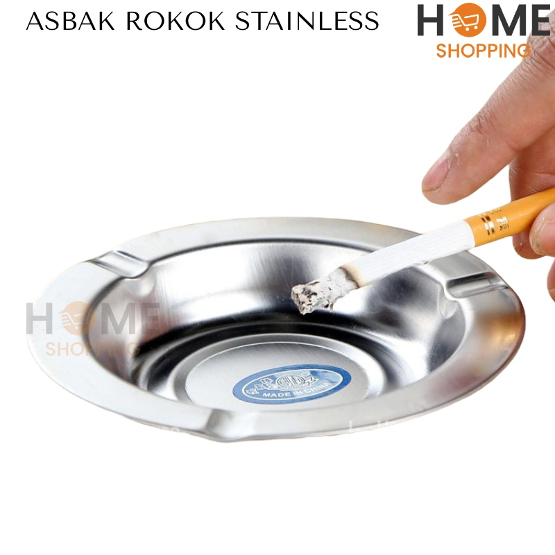Jual [HS] ASBAK ROKOK BULAT STAINLESS STEEL / ASBAK ROKOK SENG ...