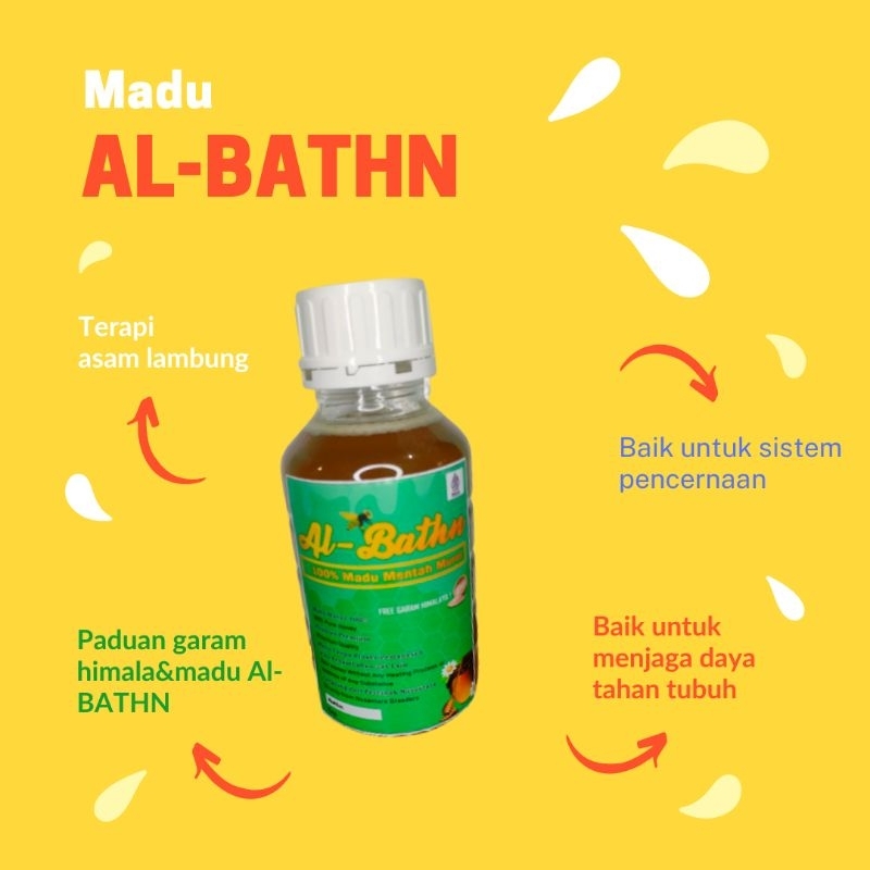 Jual madu asli murni Al bathn 100%nektar bunga multiflora ukuran 1 kg ...