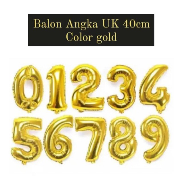 Jual BALON ANGKA FOIL 40cm | Shopee Indonesia