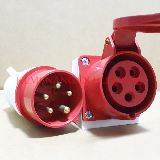 Jual FORT SURFACE SOCKET MOUNTING + PLUG 5 PIN 3 PHASE 16A SET WATERPROOF | Shopee Indonesia