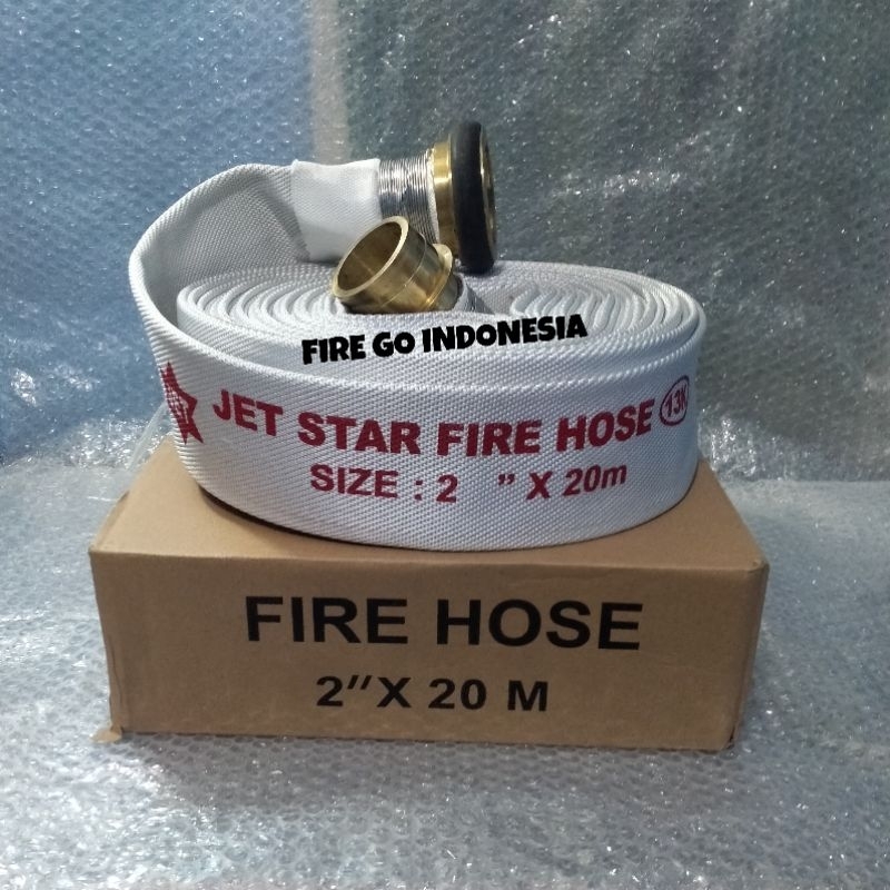 Jual Selang hydrant pemadam kanvas 2"x20m machino coupling | Shopee ...