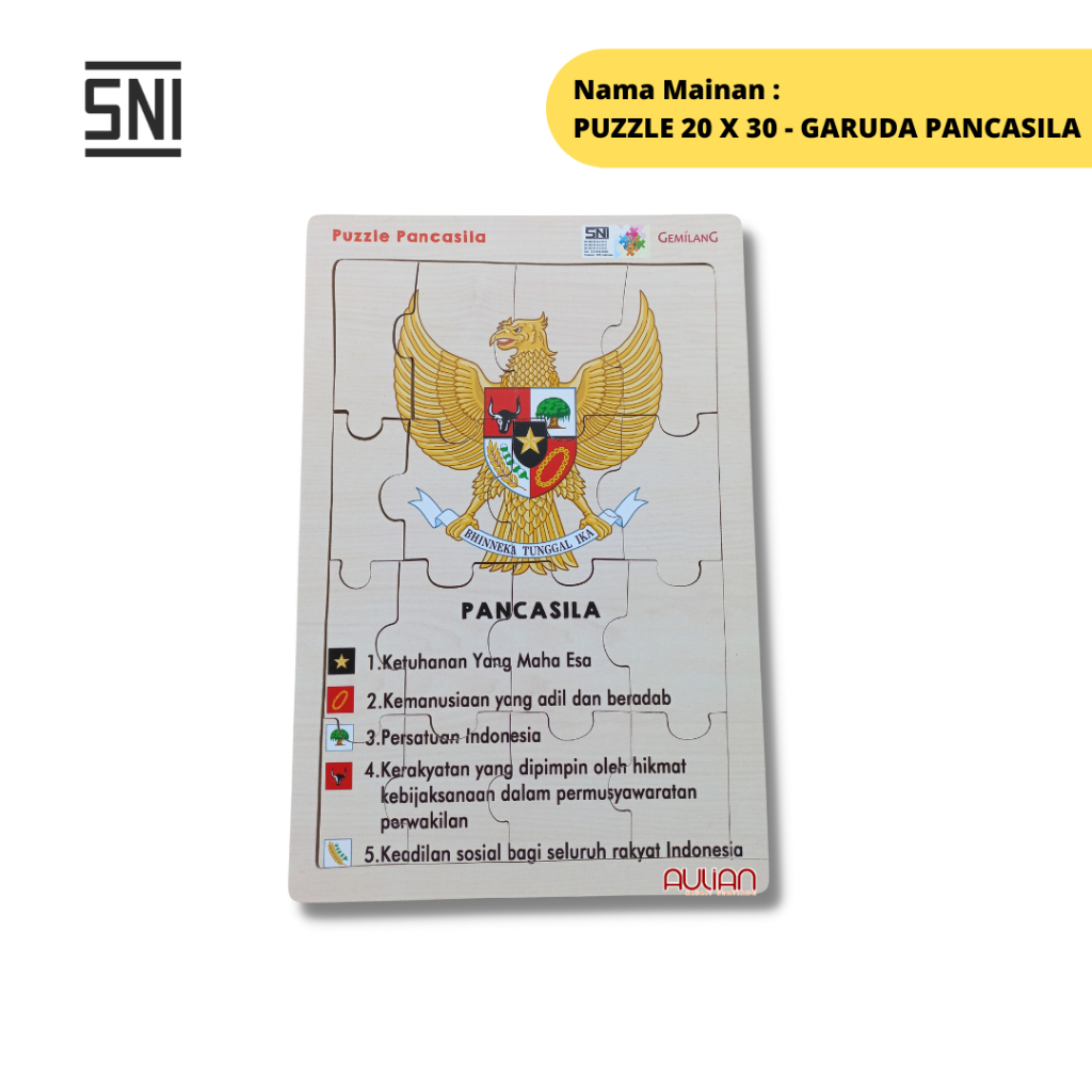 Jual PUZZLE 20 X 30 GARUDA PANCASILA - MAINAN KAYU/ MAINAN EDUKASI ...