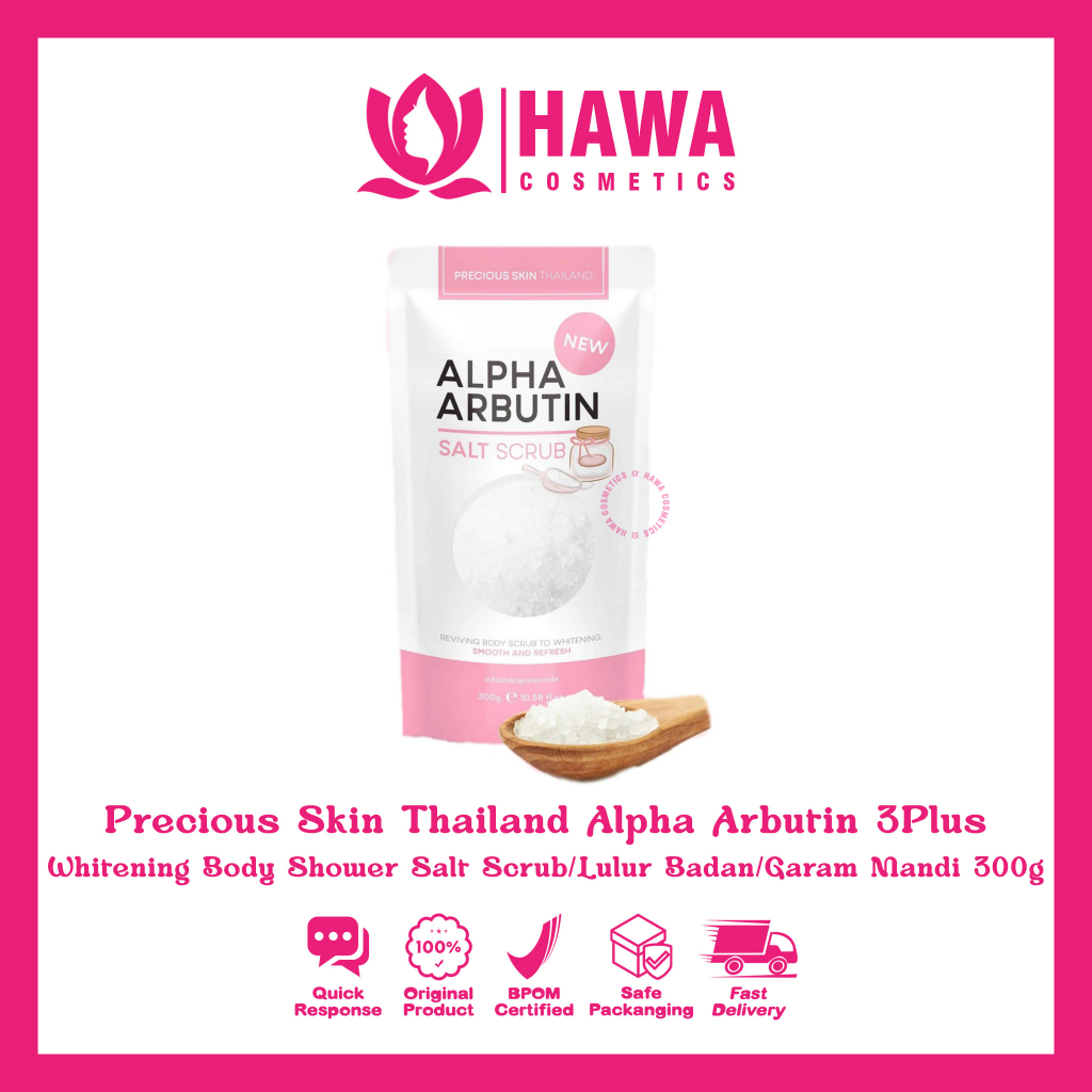 Jual Precious Skin Thailand Alpha Arbutin 3Plus Whitening Body Shower Salt Scrub / Lulur Badan ...