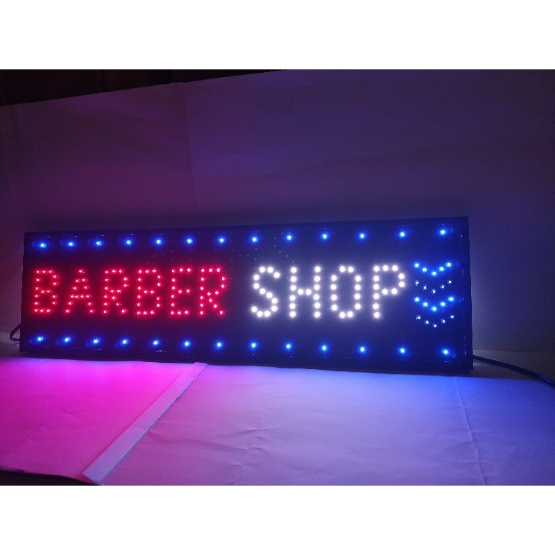 Jual LAMPU TULISAN BARBER SHOP led sign | Shopee Indonesia