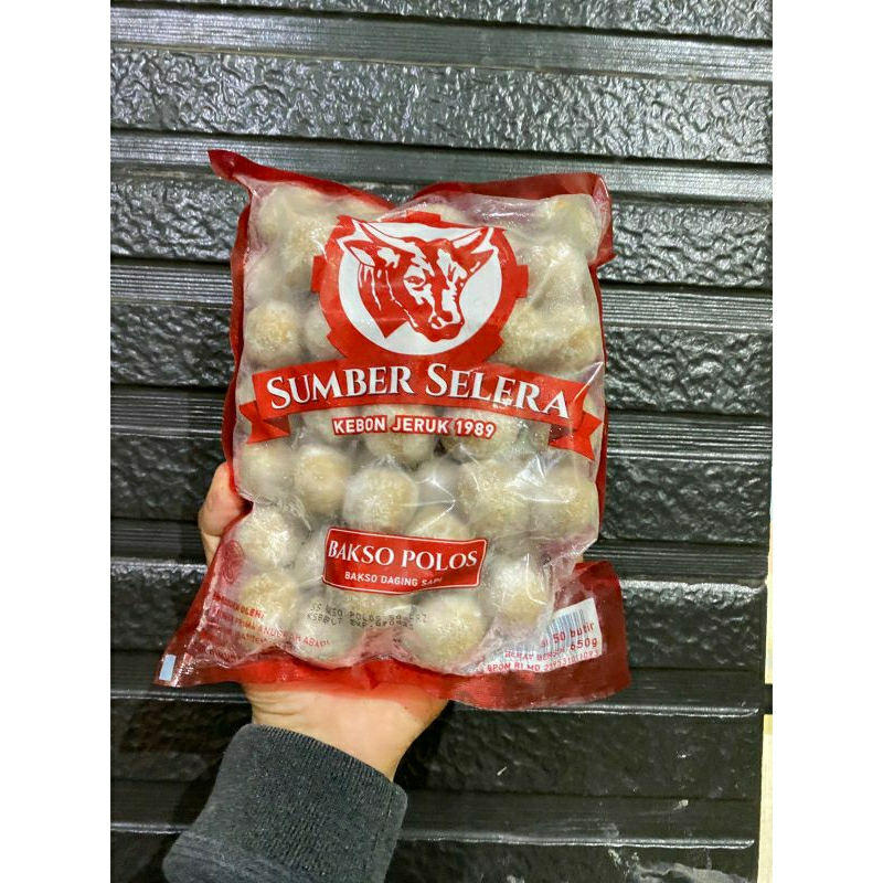 Jual Bakso Sapi Sumber Selera 650gr / Bakso Polos / Baso Sumber Selera ...