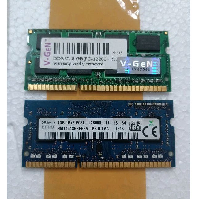 Jual RAM Laptop DDR3L 4GB Merek Skhynix dan Vgen | Shopee Indonesia