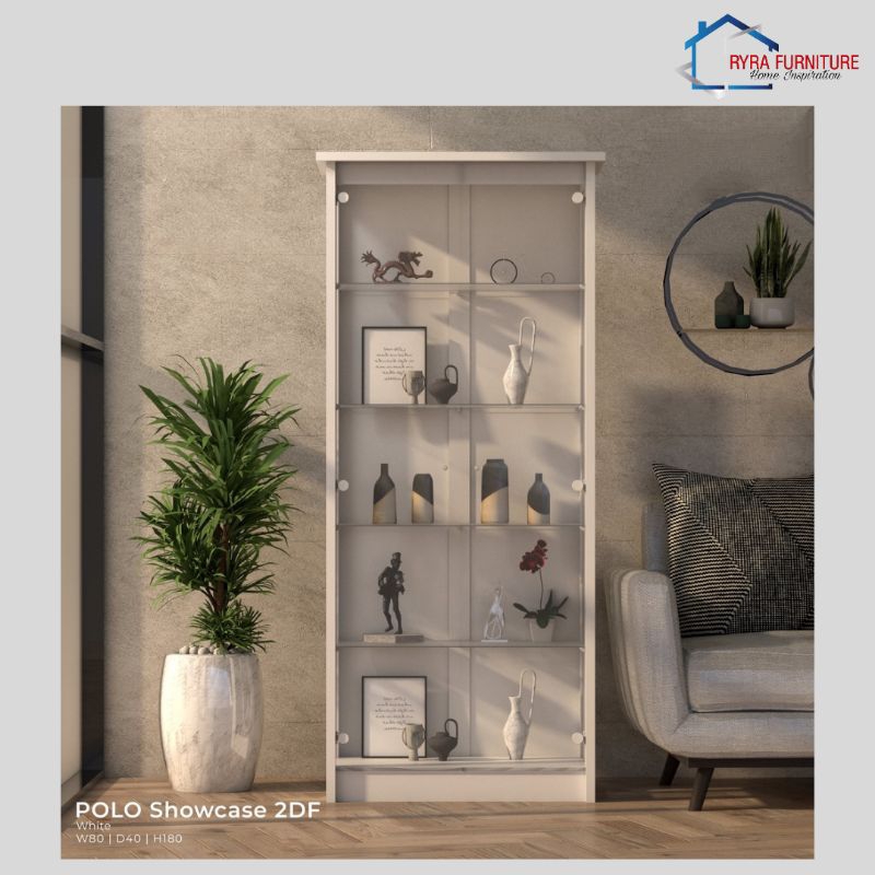 Jual SHOWCASE/LEMARI PAJANGAN FULL KACA/LEMARI DISPLAY - POLO 2DF ...
