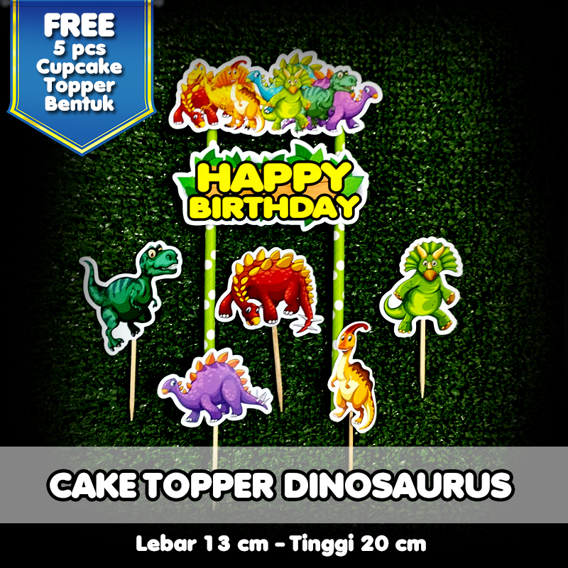 Jual Cake Topper Dinosaurus / Hiasan Kue Tart Dinosaurus | Shopee Indonesia
