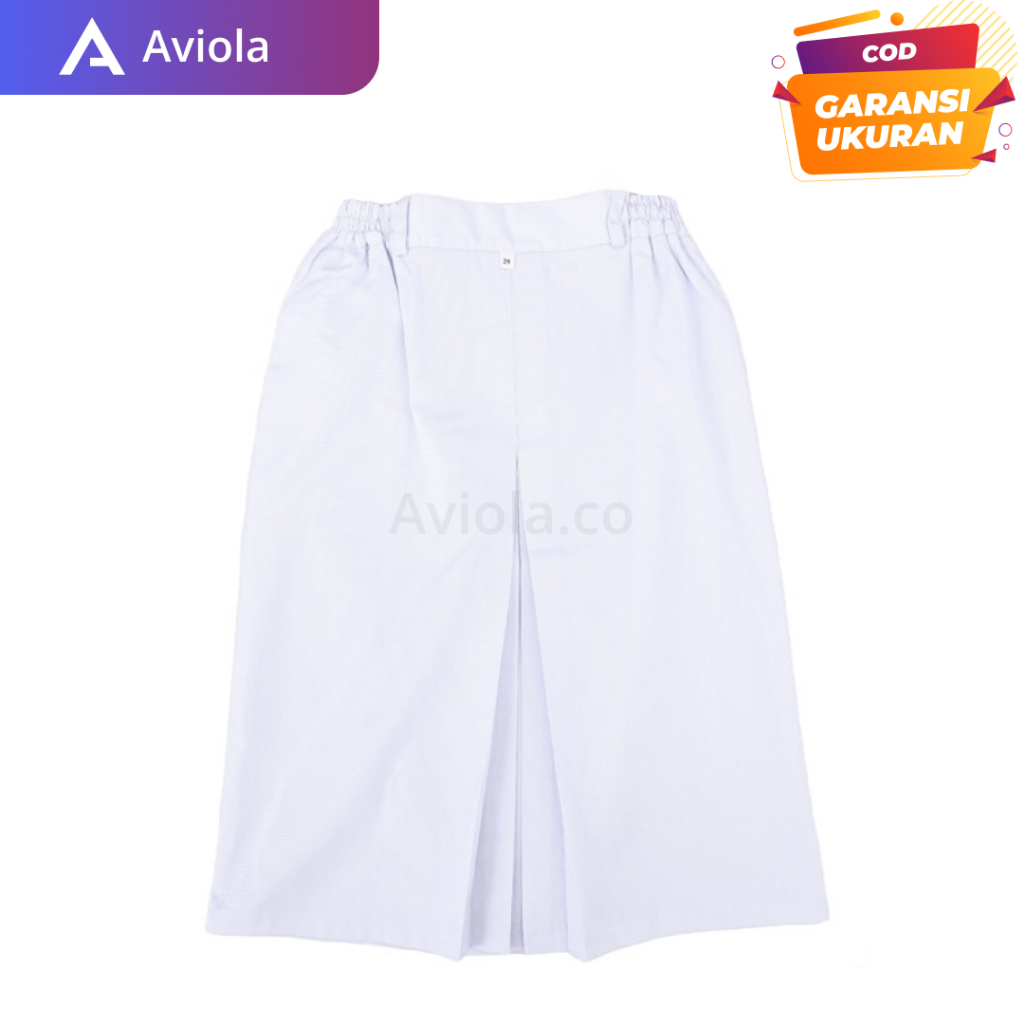 Jual Rok span pendek SMP/SMA putih - rok span pendek paskibra | Shopee Indonesia