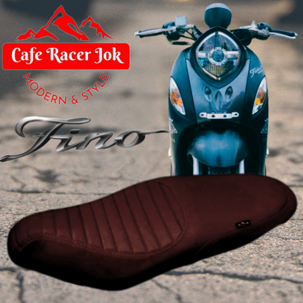 Jual Cafe Racer Jok - Cover Kulit Jok Tebal Yamaha Fino Caferacer ...