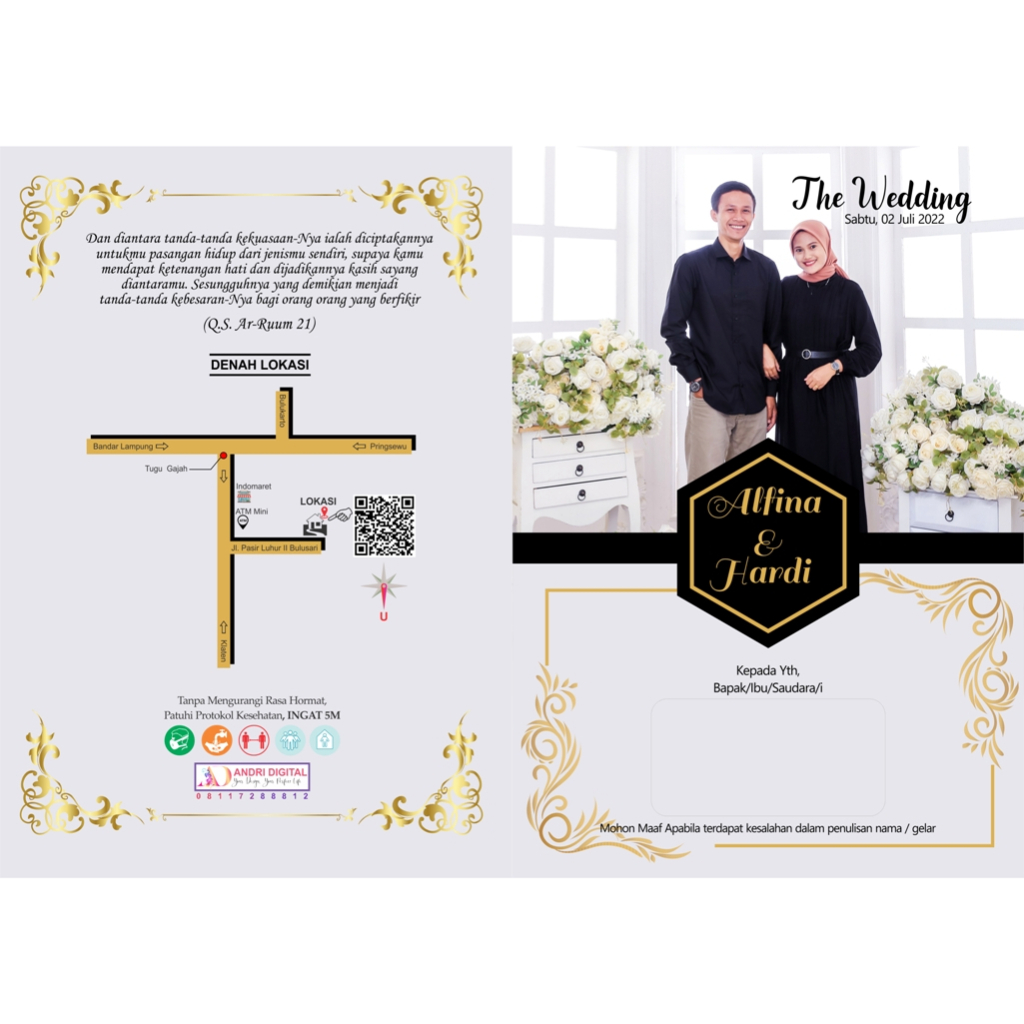 Jual AD Undangan Pernikahan Kode B085 | Shopee Indonesia