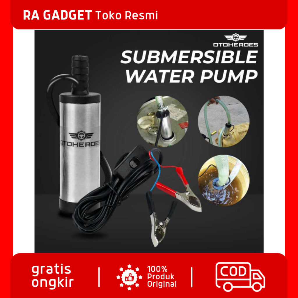 Jual Pompa Air Minyak Oli Submersible Water Pump 12 V / Mesin Pompa ...