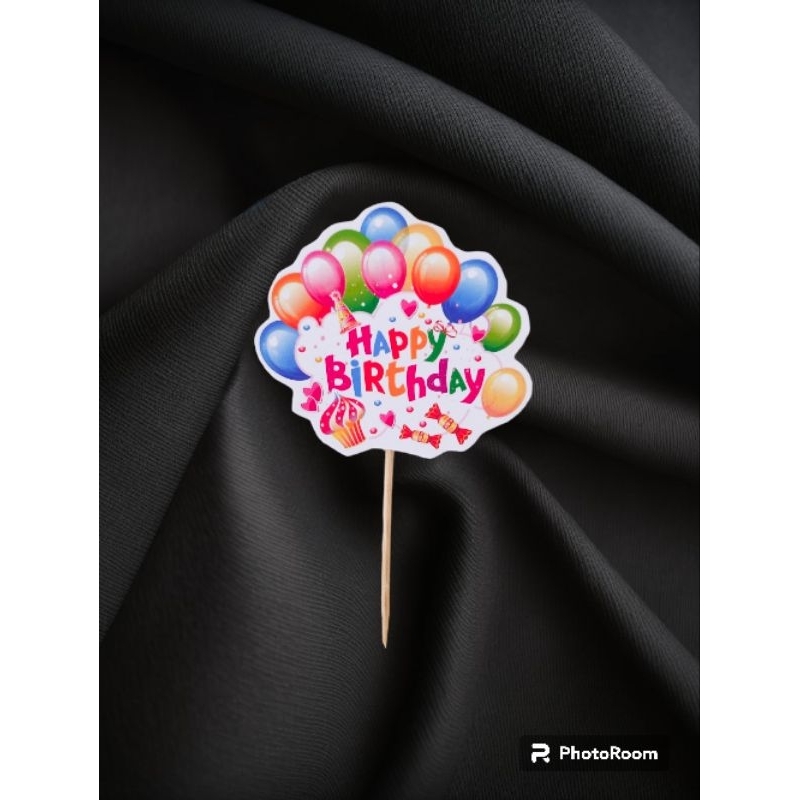 Jual Topper Happy Birthday Tancapan Happy Birthday Topper ulang tahun ...