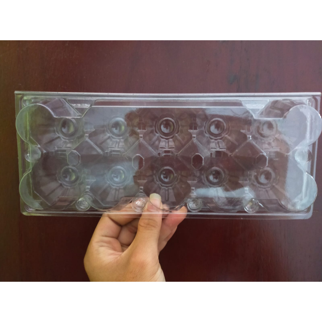 Jual Plastik Mika isi 10 Telur (50 PCS) dengan Kancing Pengunci / Egg ...