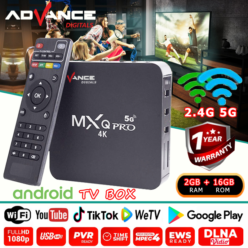 Jual android tv box mxq pro 5g android OS 2gb+16gb Stb 4K Ultra HD Free ...