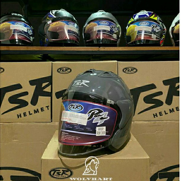 Jual HELM TSR Ram 4 Modern GREY | Shopee Indonesia