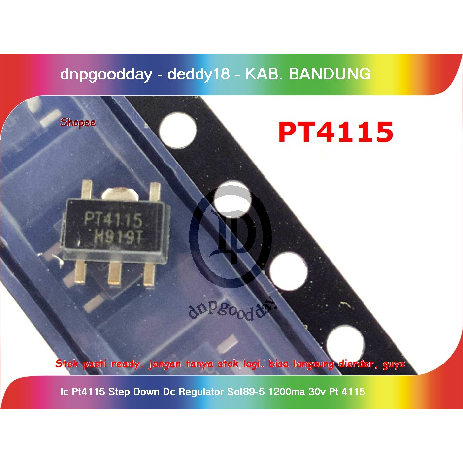 Jual Ic Pt4115 Step Down Dc Regulator Sot89-5 1200ma 30v Pt 4115 ...