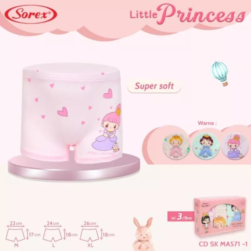 Jual Celana Dalam Anak Perempuan Sorex Kids Girl-MA 503;571 Boxer Harga 1pcs | Shopee Indonesia