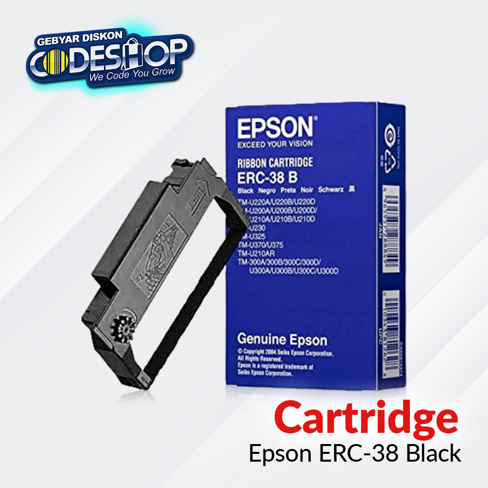 Jual Epson ERC-38 B Black Ribbon Cartridge Pita Printer TM-U220 D/B ...