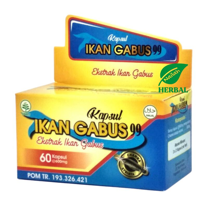 Jual Extra Ikan Gabus Obat Pasca Operasi Sari Ikan Gabus Kapsul Isi 60 ...
