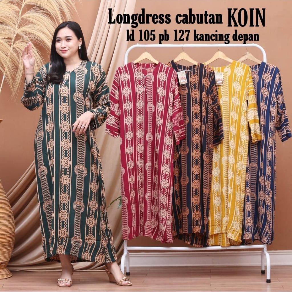 Jual Daster Lukis Panjang Longdress Santung Rayon Kekinian Daster ...