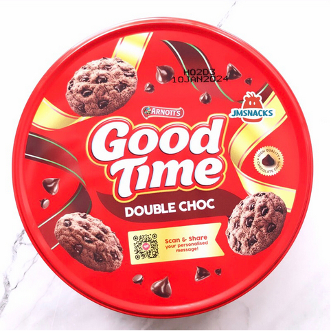 Jual GOOD TIME ASSORTED DOUBLE CHOCO 149GR GOODTIME KALENG COOKIES ...