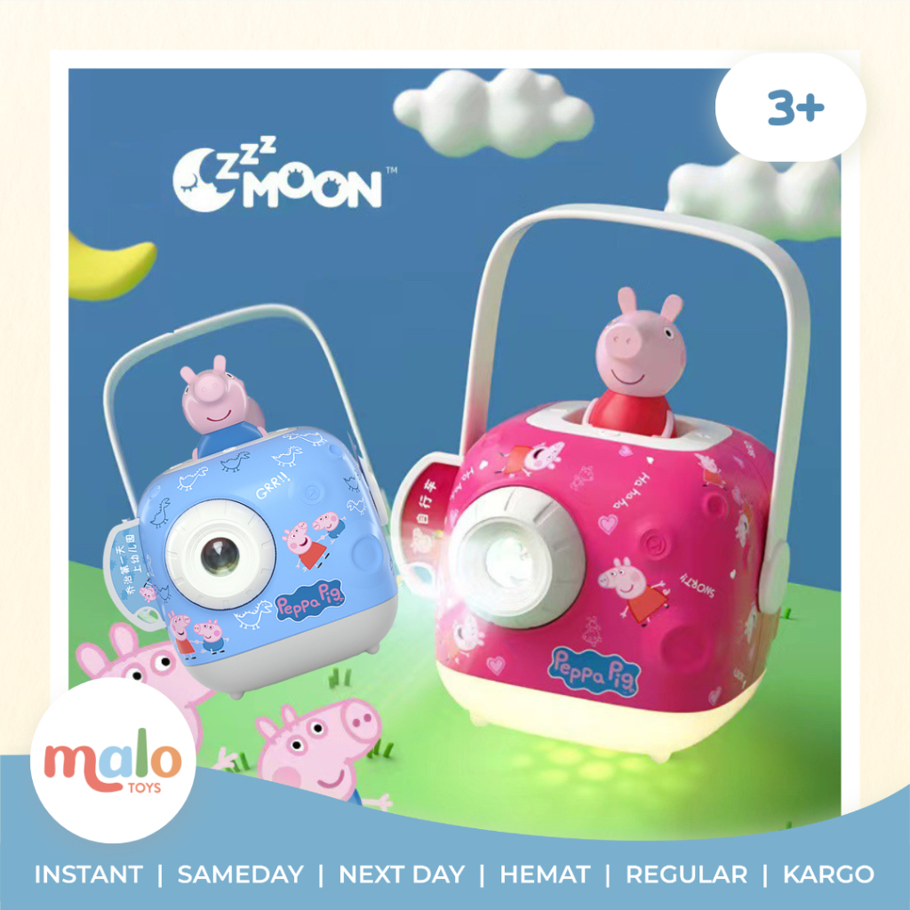 Jual MALOTOYS - ZZZMoon Peppa Pig Projector Kids Storyboard Projector ...