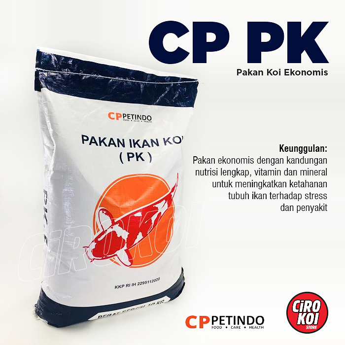 Jual Pakan Koi CP PK Makanan Ikan Growth Koi Ekonomis Murah 10 Kg ...