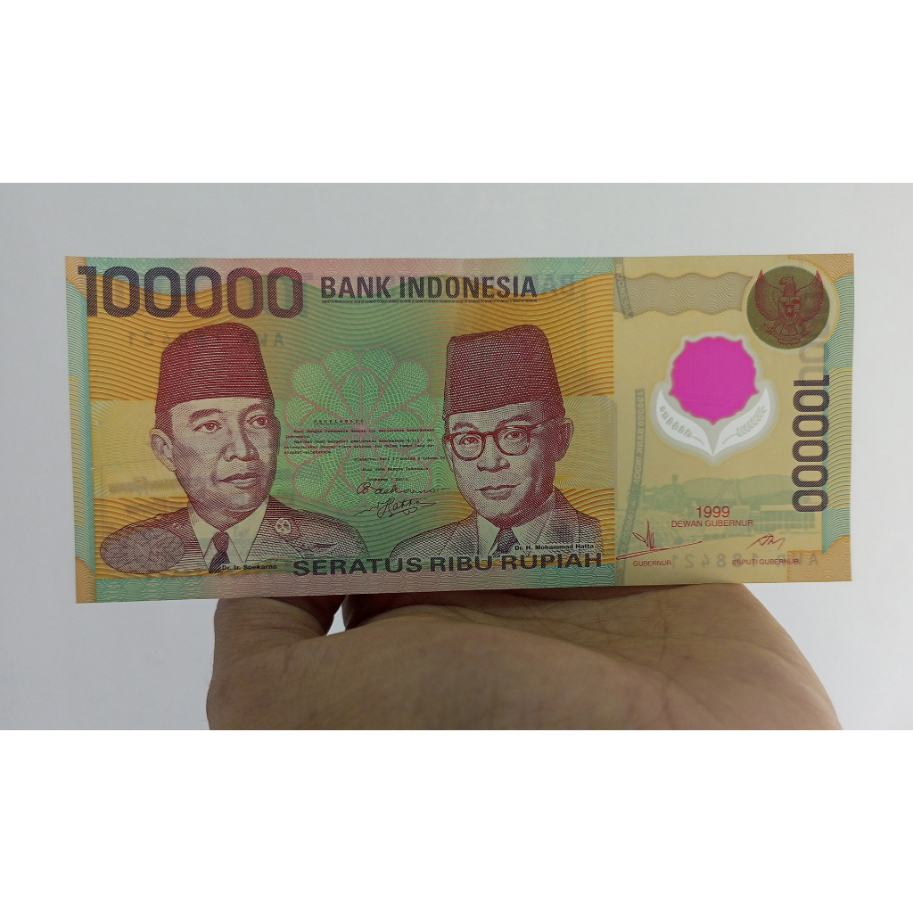 Jual Uang Kertas Jadul 100 Ribu Polimer Tahun 1999 | Shopee Indonesia