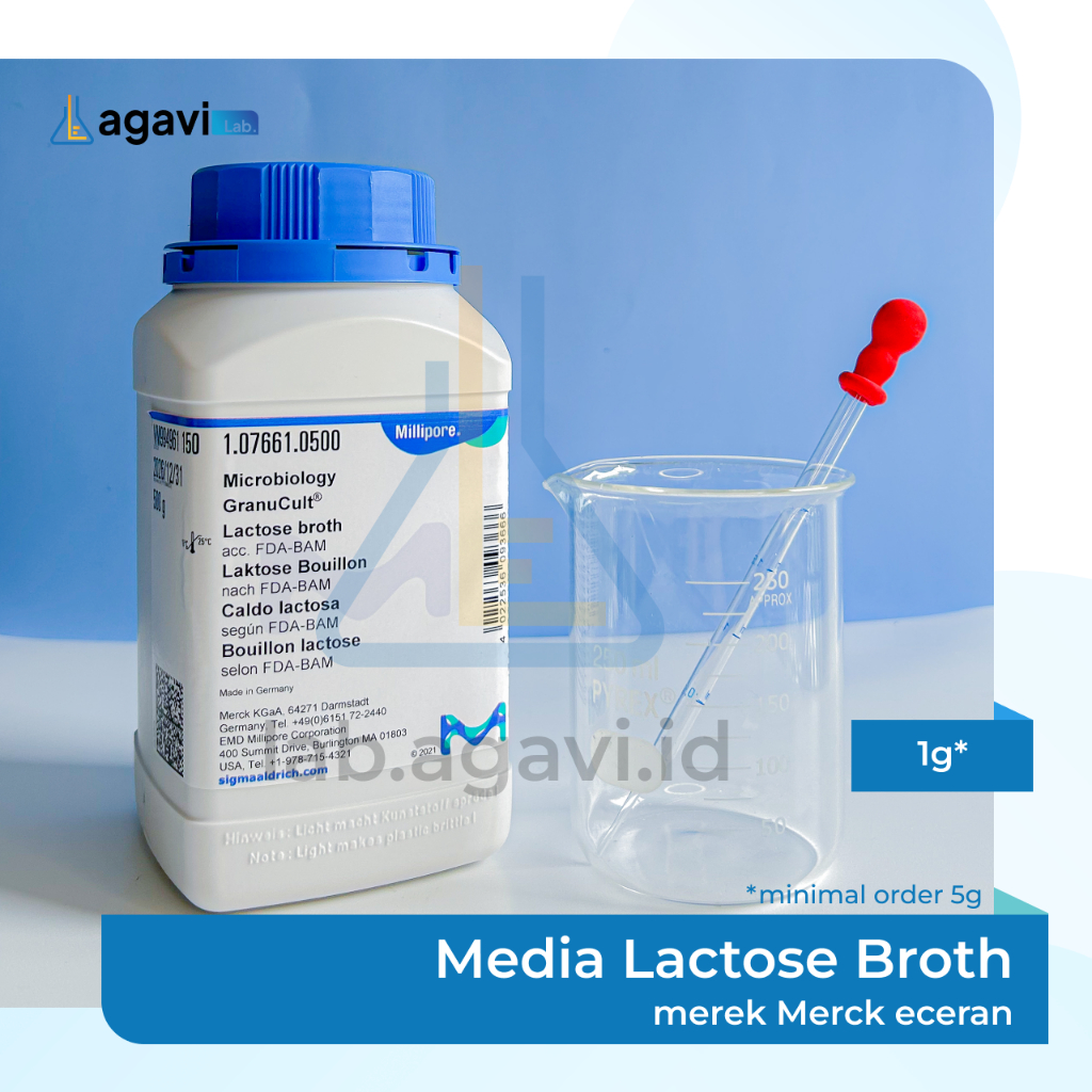 Jual Media Lactose Broth/ Lactosa Broth/ Laktosa Broth/ LB/ Media LB ...