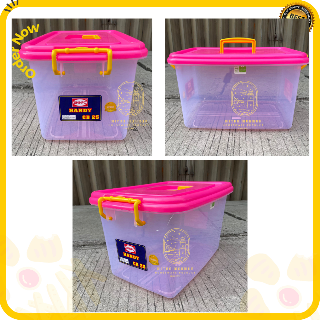 Jual Container Box Shinpo 25 Liter Kontainer Box Tempat Penyimpanan ...