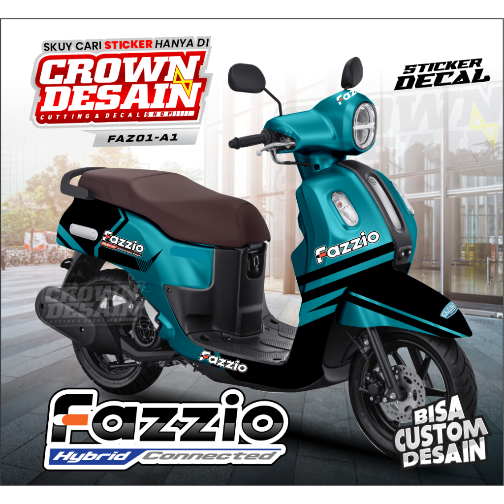 Jual STICKER MOTOR - DECAL YAMAHA FAZZIO 2022 FULL BODY HOLOGRAM ...