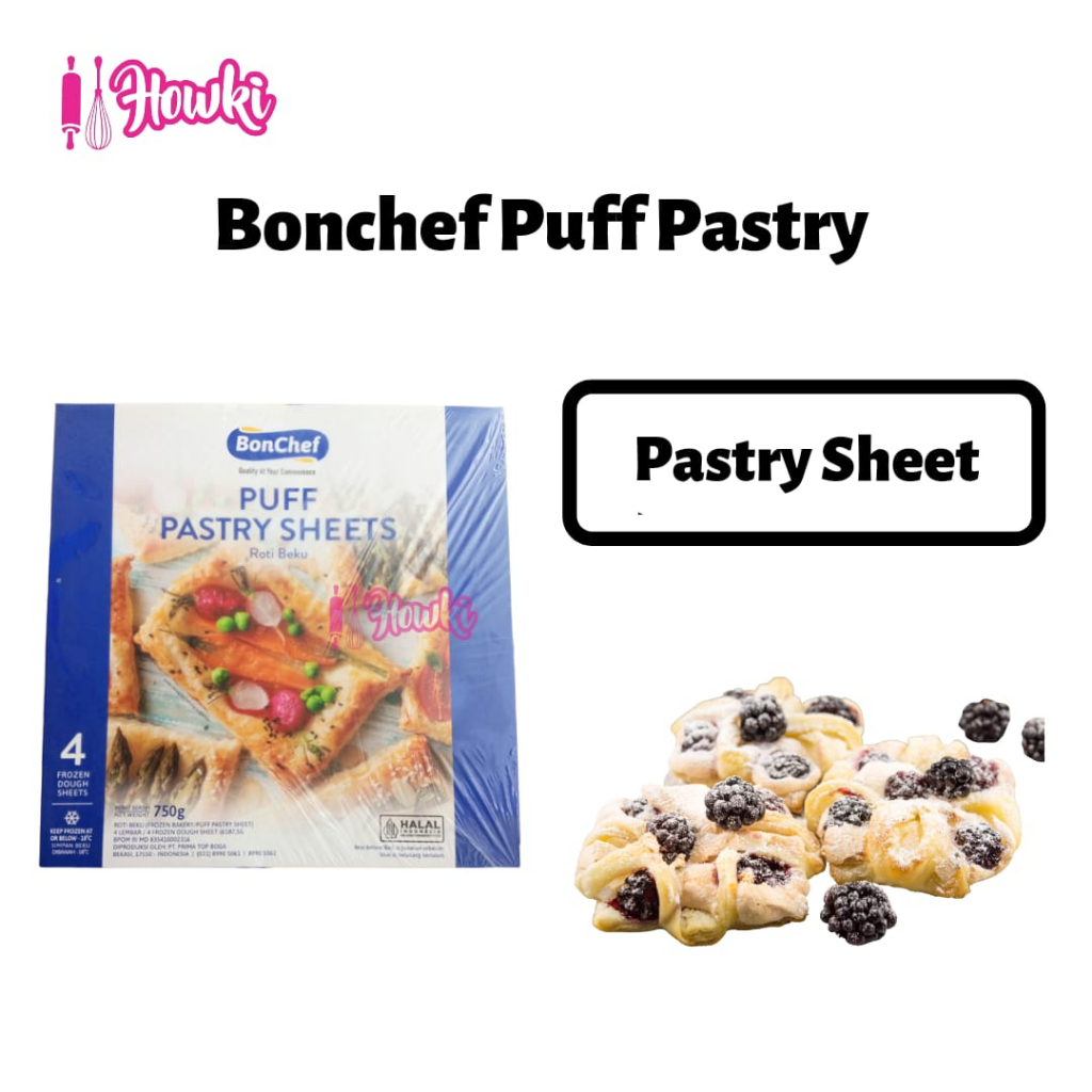 Jual BonChef Puff Pastry 750 gr/KULIT PASTRY | Shopee Indonesia