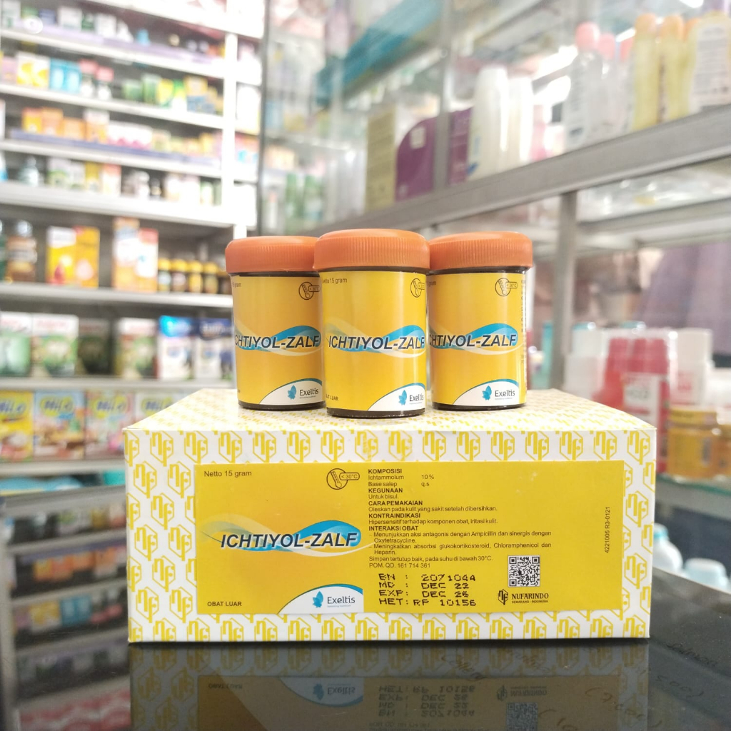 Jual SALEP ICHTIYOL 15 gr NUFARINDO ichtyol salep ichtiyol zalf salep ...