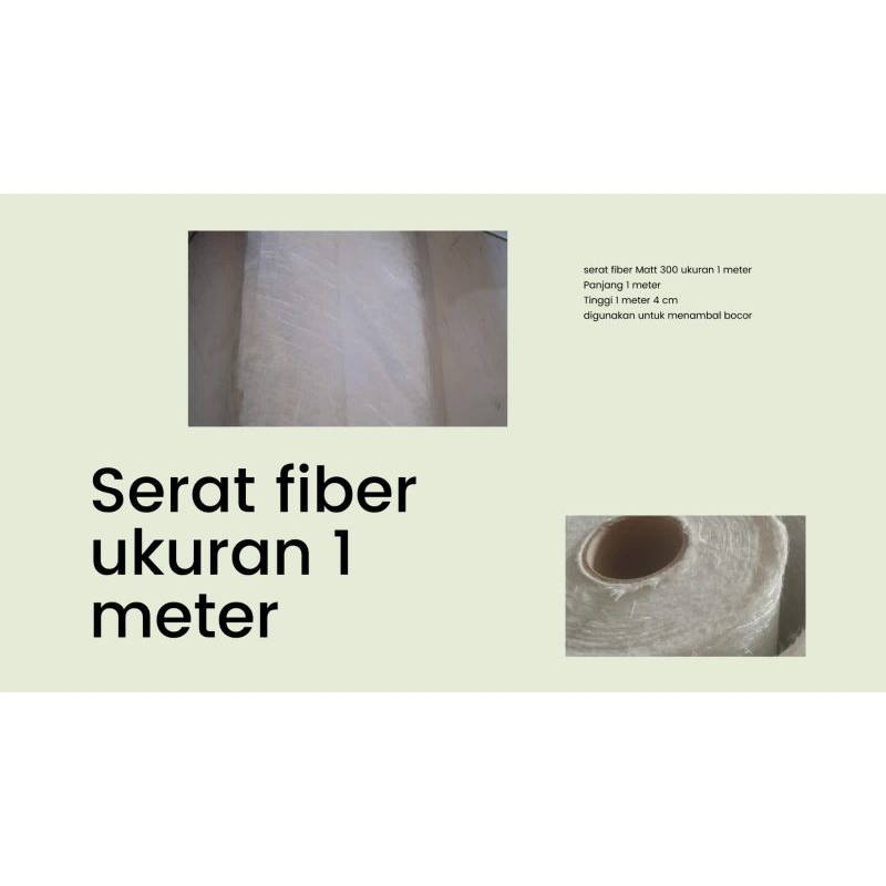 Jual serat fiber permeter ukuran 300 matt | Shopee Indonesia