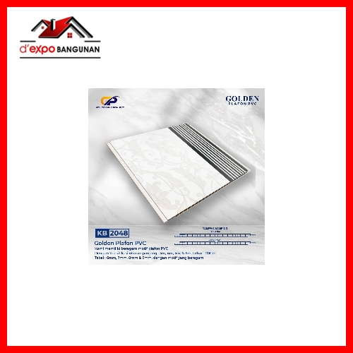 Jual Plafon PVC Golden KB2048 Panjang 4Meter/ 6Meter | Shopee Indonesia
