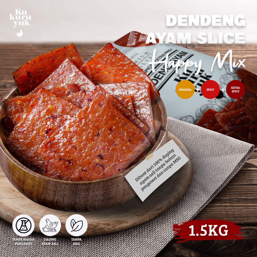 Jual Dendeng Kukuruyuk - Happy Mix Kotak 3 Rasa | Paket 3 Variant ...